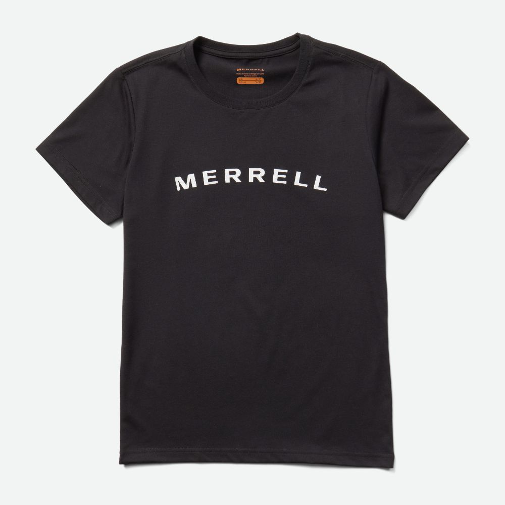 T-Shirt Wms Merrell Wordmark negro para mujer | Merrell